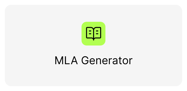 MLA Generator | Reliable Citations in MLA, APA, & Chicago